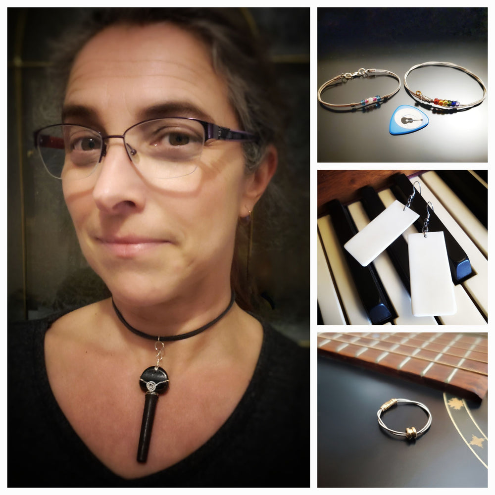 JEWELRY & GIFTS made from musical instruments -Do Re Mi Bracelets etc.